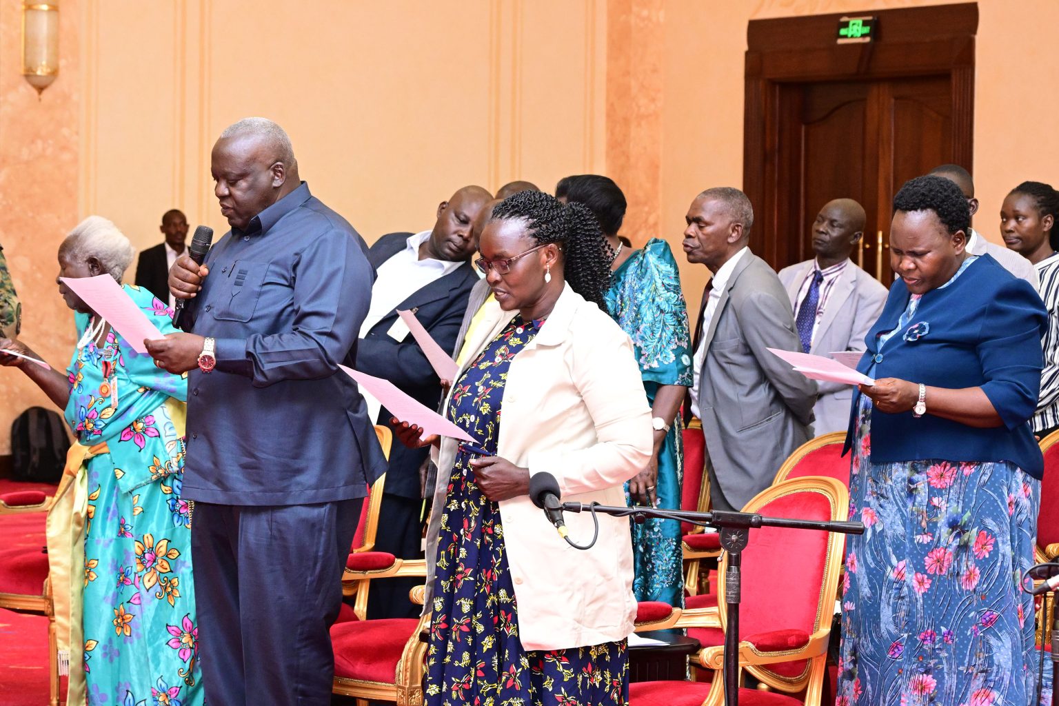 President Museveni Meets Families Of Late Charles Okello Engola And ...