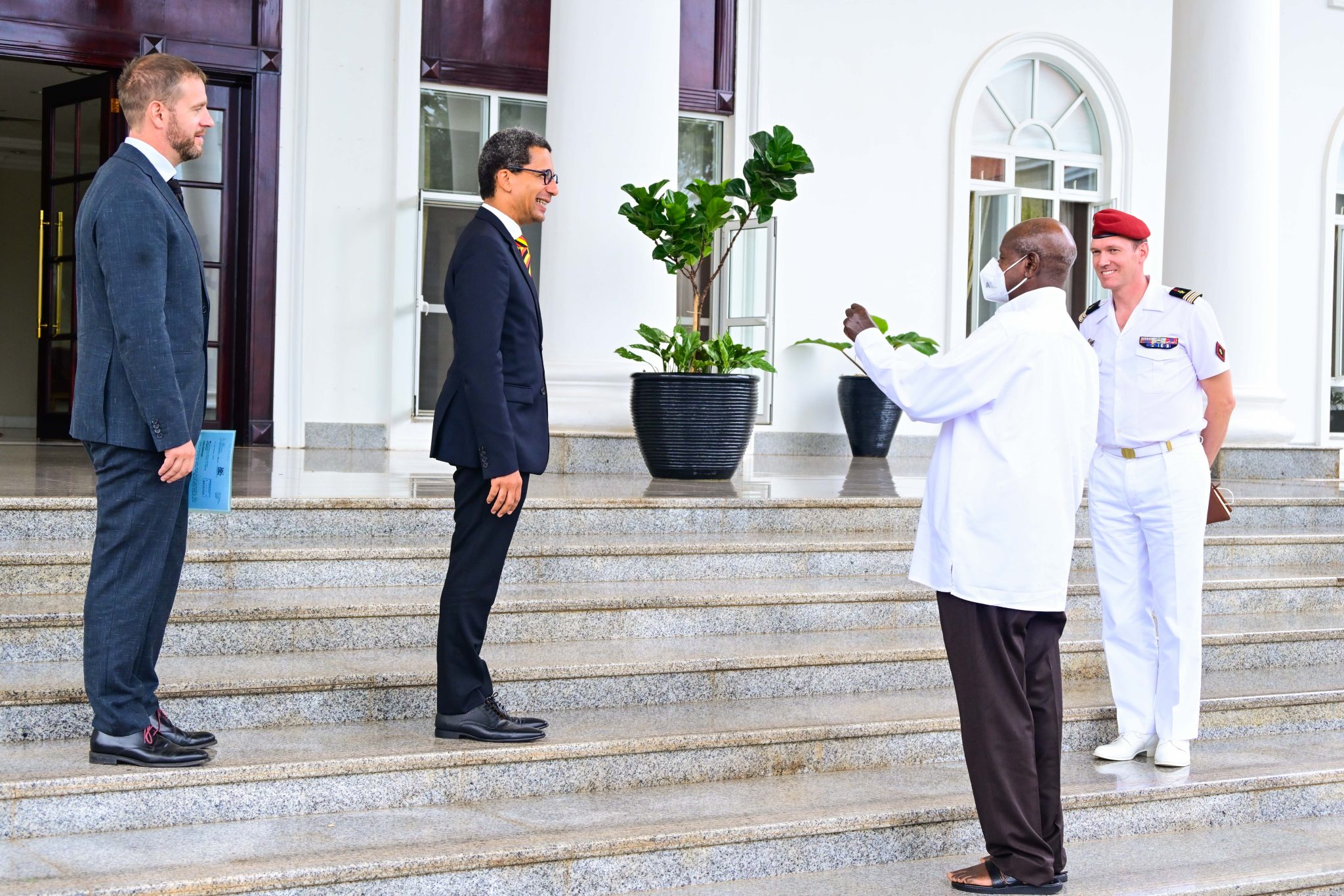 President Museveni Meets Outgoing French Ambassador H.E Xavier Sticker ...